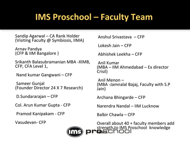 Introducing IMS Proschool | PPT