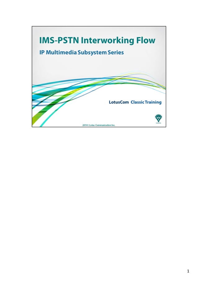 IMS-PSTN Interworking Flow | PDF