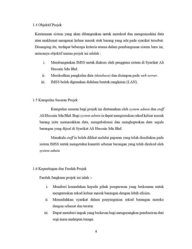 Thesis Inventory Management System Server Project Tahun Akhir (IMSS) | PDF