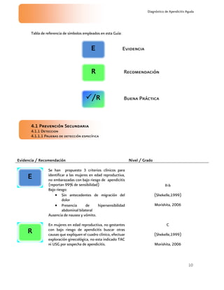 Guías de práctica clínica. Apendicitis aguda | PDF