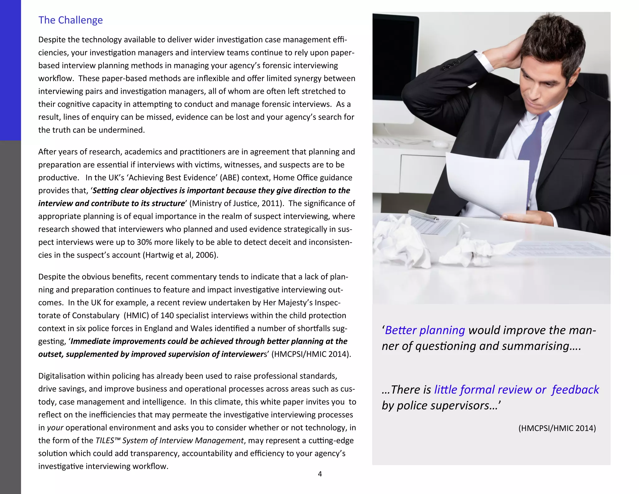 A White Paper: Realising The Benefits of a Digital Investigative ...