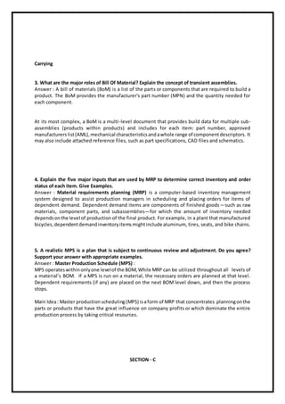 Imt 89 material requirement planning | DOCX