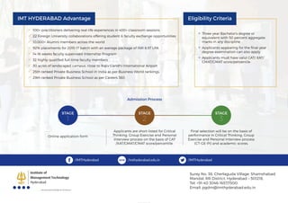 IMT Hyderabad Brochure 2018 | PDF | Professional School | Postgraduate ...