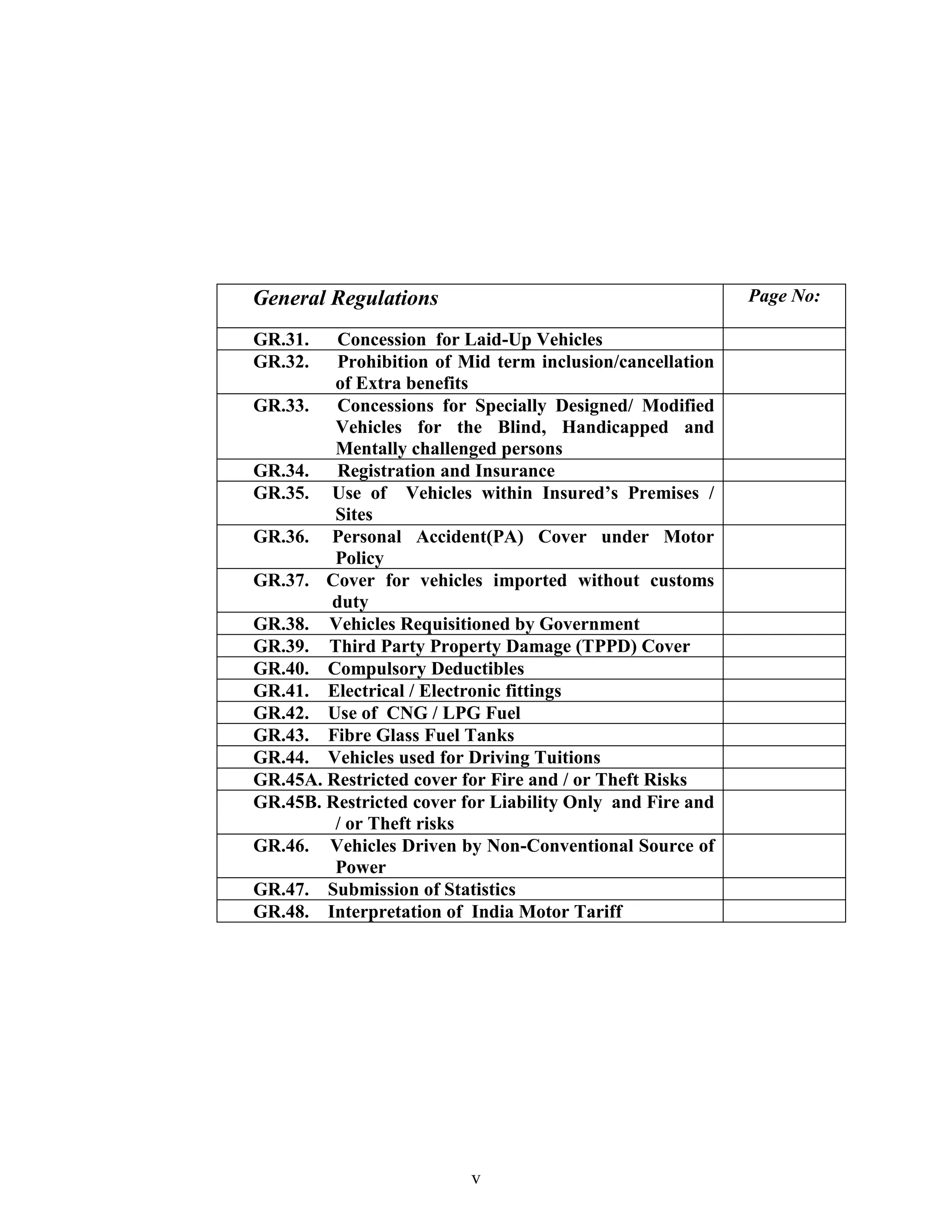 Imt Motor Insurance Tarrif Pdf