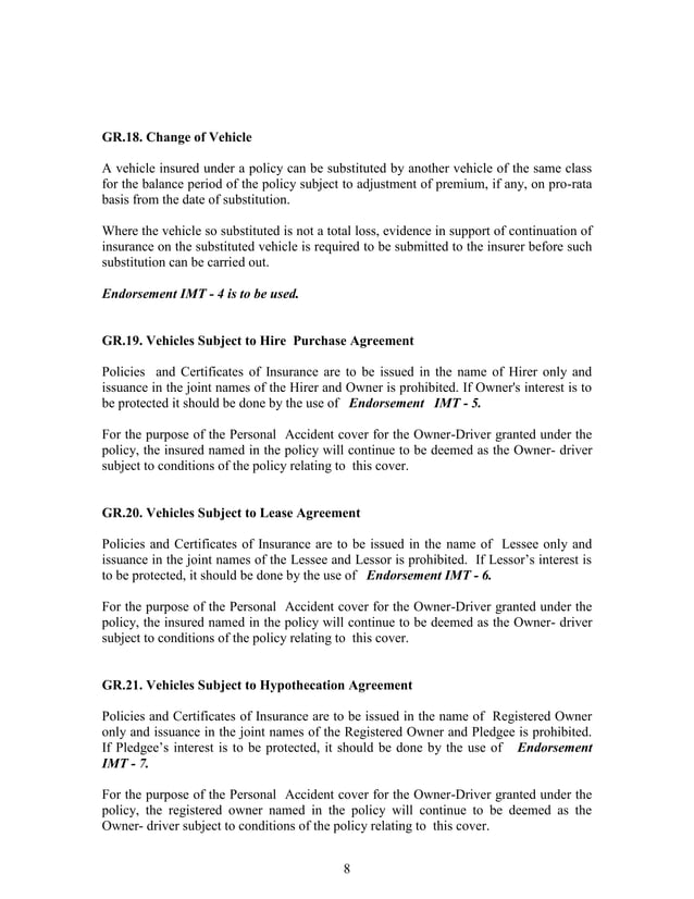 IMT-Motor-Insurance-Tarrif.pdf | Motor Insurance | Insurance