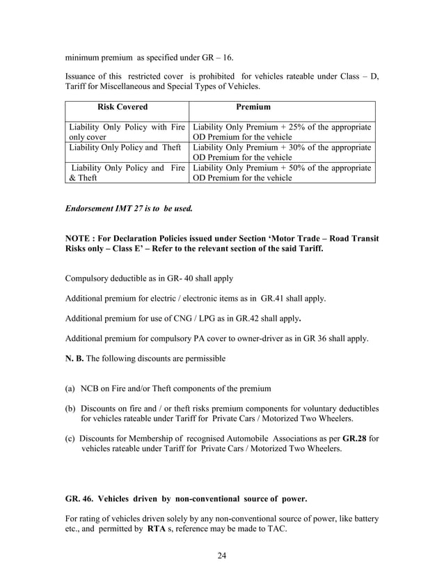 IMT-Motor-Insurance-Tarrif.pdf | Motor Insurance | Insurance