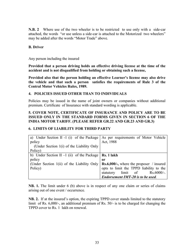 IMT-Motor-Insurance-Tarrif.pdf | Motor Insurance | Insurance