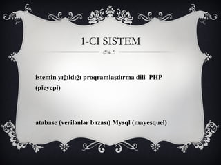 İmtahan sistemi | PPT