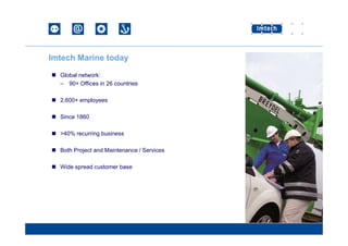 EMVT 12 september - Imtech Marine Company Presentation | PDF | Cruises ...