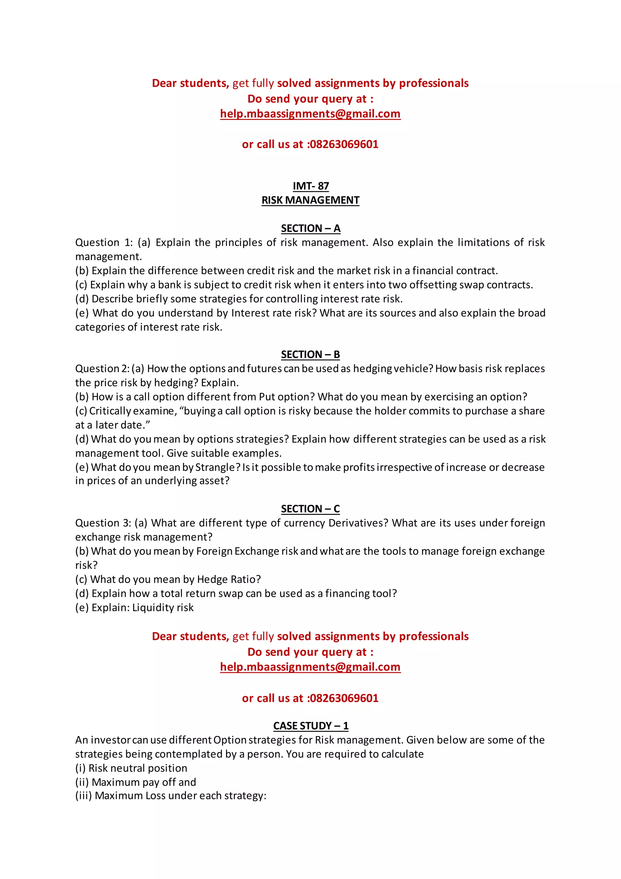 Imt ghaziabad solved case studies | PDF