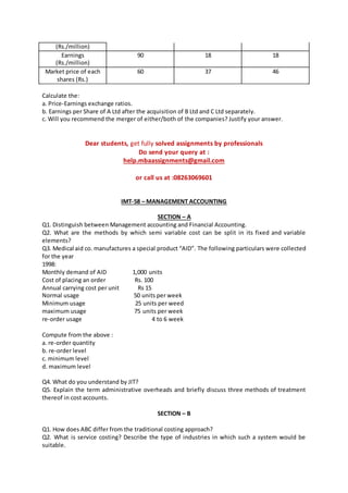 Imt ghaziabad solved case studies | PDF