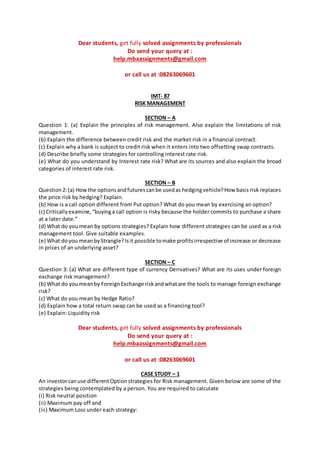 Imt ghaziabad solved case studies | PDF