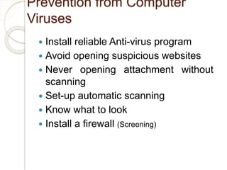 Introduction to Computer Virus | PPTX