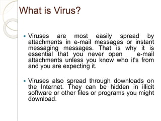 Introduction to Computer Virus | PPTX