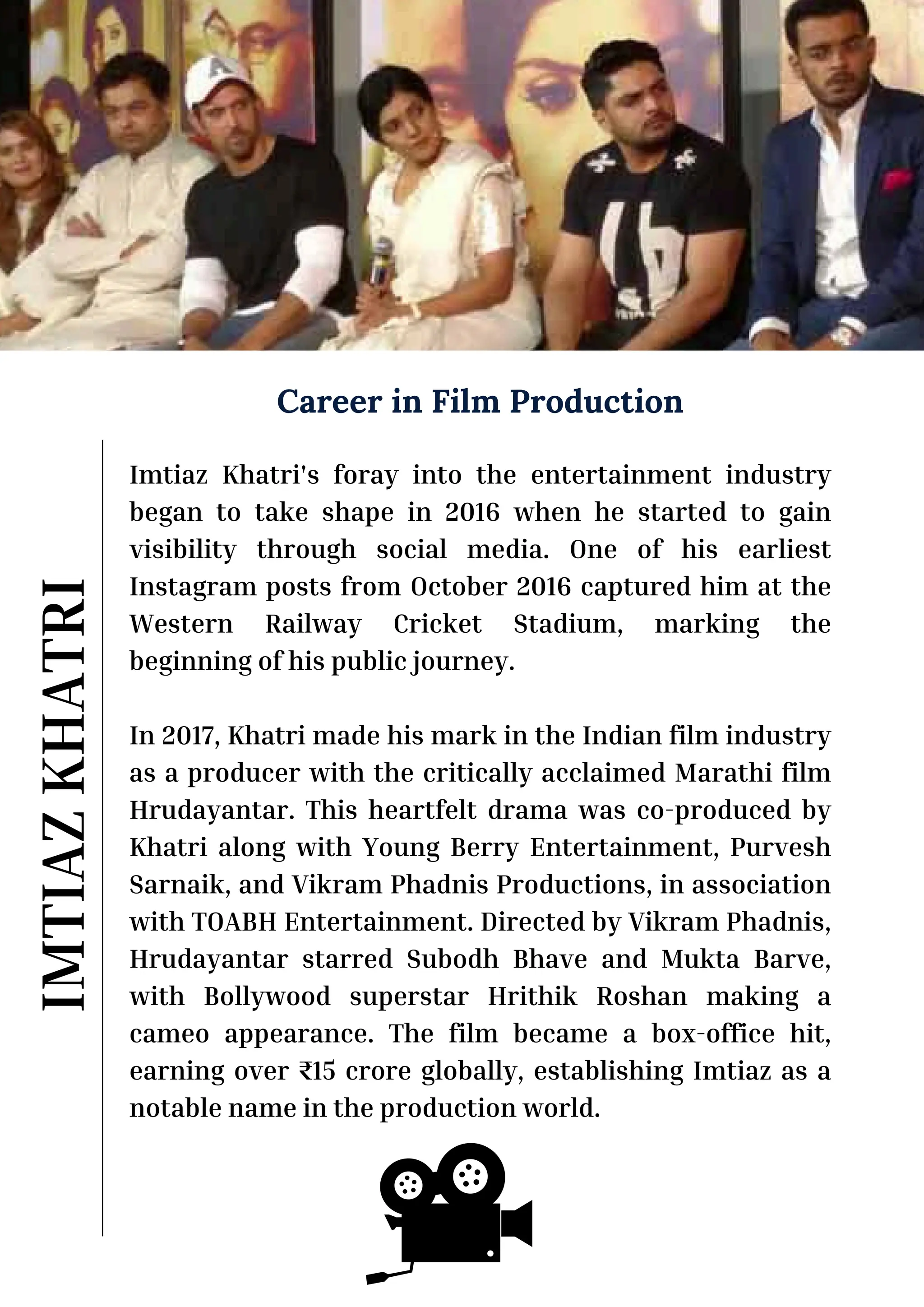 Imtiaz Khatri – A Trailblazer in Film and Business | PDF