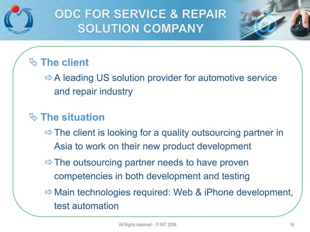 IMT Solutions - Overview of IMT | PPT