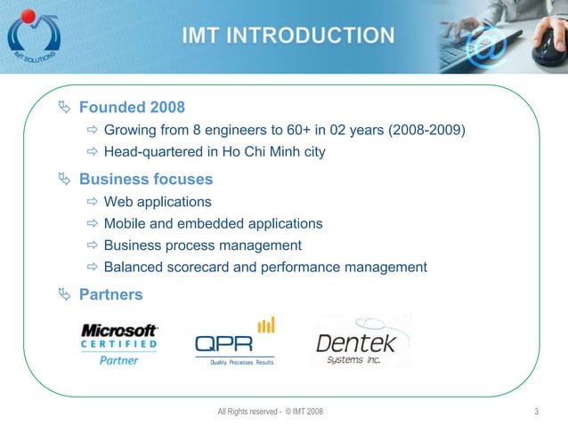 IMT Solutions - Overview of IMT | PPT