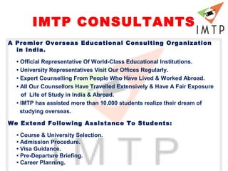 IMTP Consultants - Overseas Education Presentation | PPT