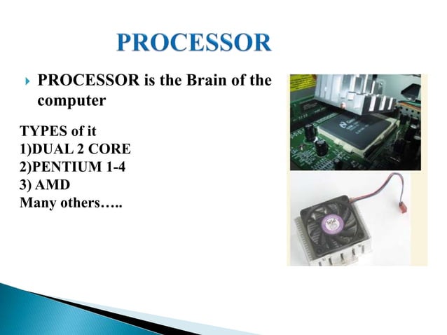 presentation on introduction of computer hardware | PPT