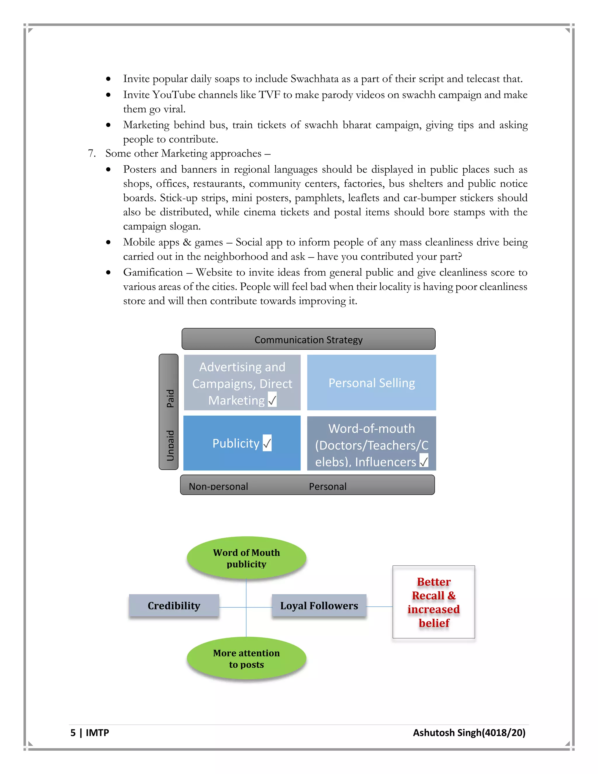 Swachh Bharat Campaign Study | PDF