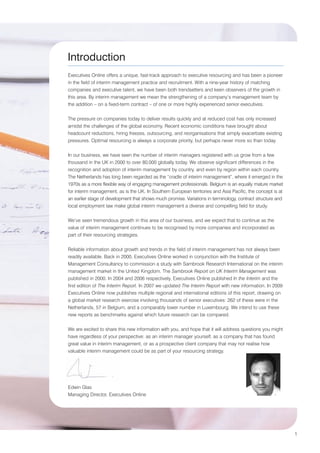 Interim Management Trends Report Netherlands | PDF