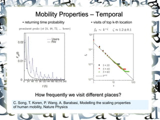 Modeling the Social, Spatial, and Temporal dimensions of Human Mobility ...