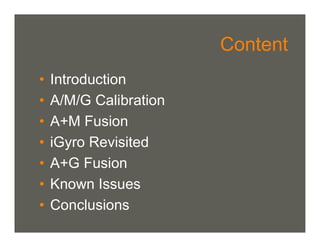 Imu fusion algorithm for pose estimation (mCube invited talk) 2018 1003-1 | PDF | Physics | Science