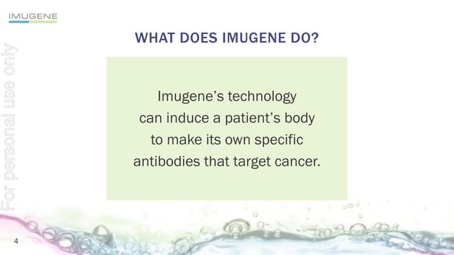 Imugene corporate deck jan18 | PPT