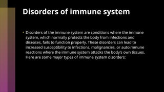 imune system ,it's types , autoimmune diseases | PPT