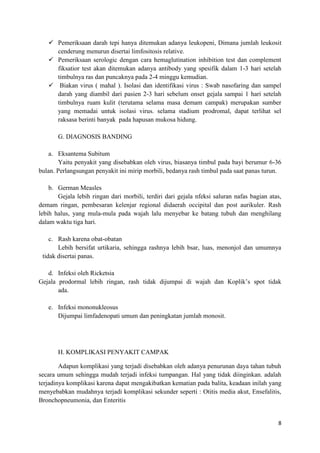 Imunisasi campak pada anak | DOCX