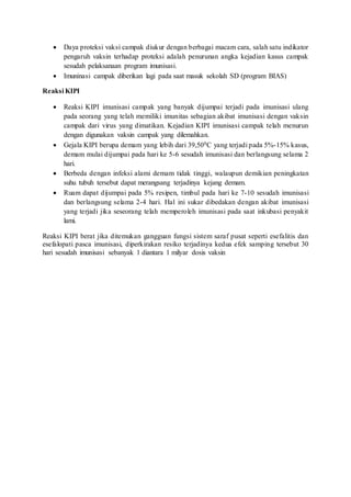 Imunisasi hepatitis dan campak | DOCX