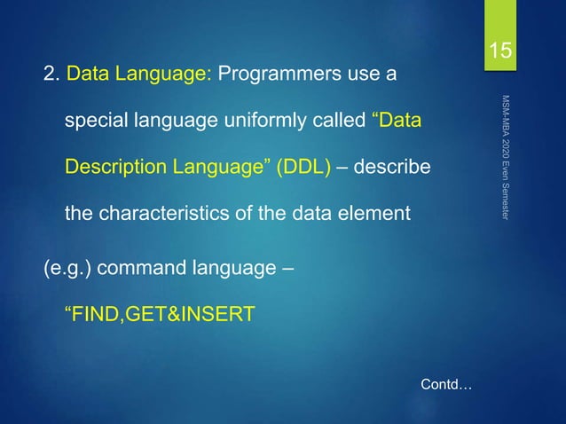 Information Management unit 3 Database management systems | PPTX