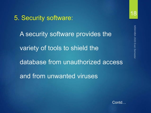 Information Management unit 3 Database management systems | PPTX