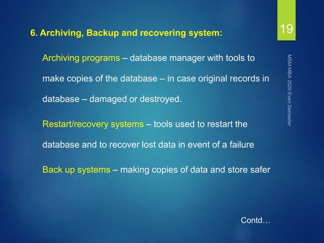 Information Management unit 3 Database management systems | PPTX