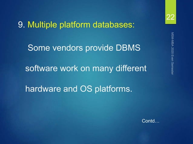 Information Management unit 3 Database management systems | PPTX