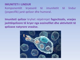 Imuniteti, imunoprofilaksia, mekanizmat mbrojtes | PPT