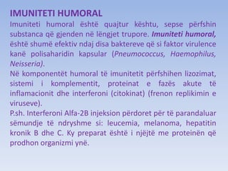Imuniteti, imunoprofilaksia, mekanizmat mbrojtes | PPT