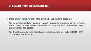 Imunologi sistem imun adaptive | PPTX