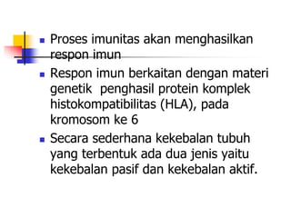 pengertian Imunologi dasar, sistem imun, sel-sel | PPT