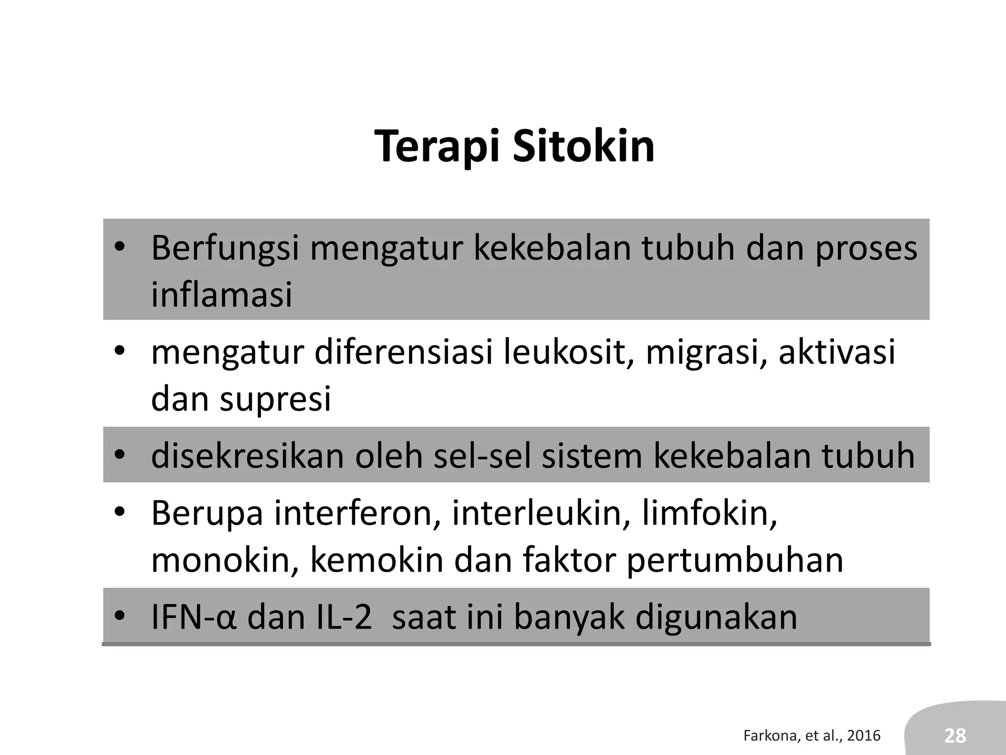 Penggunaan Imunoterapi pada Tatalaksana Kanker | PPTX