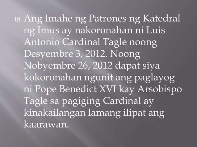 Cathedral of Our Lady of the Pillar of Imus | PPTX