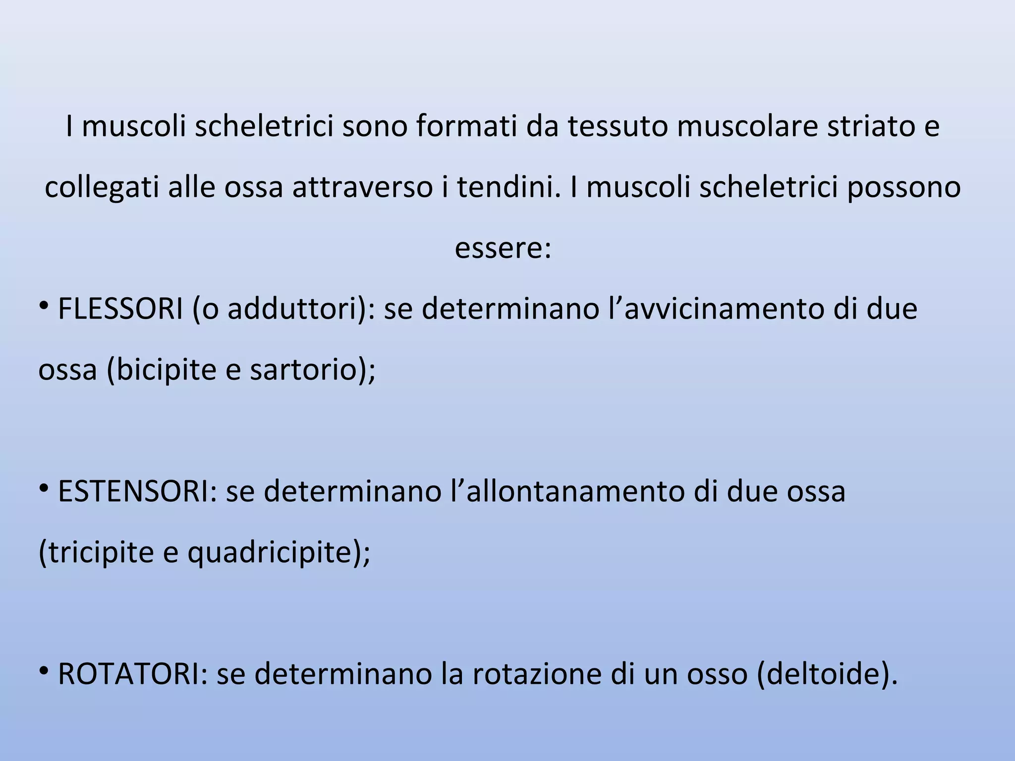 I muscoli | PPT