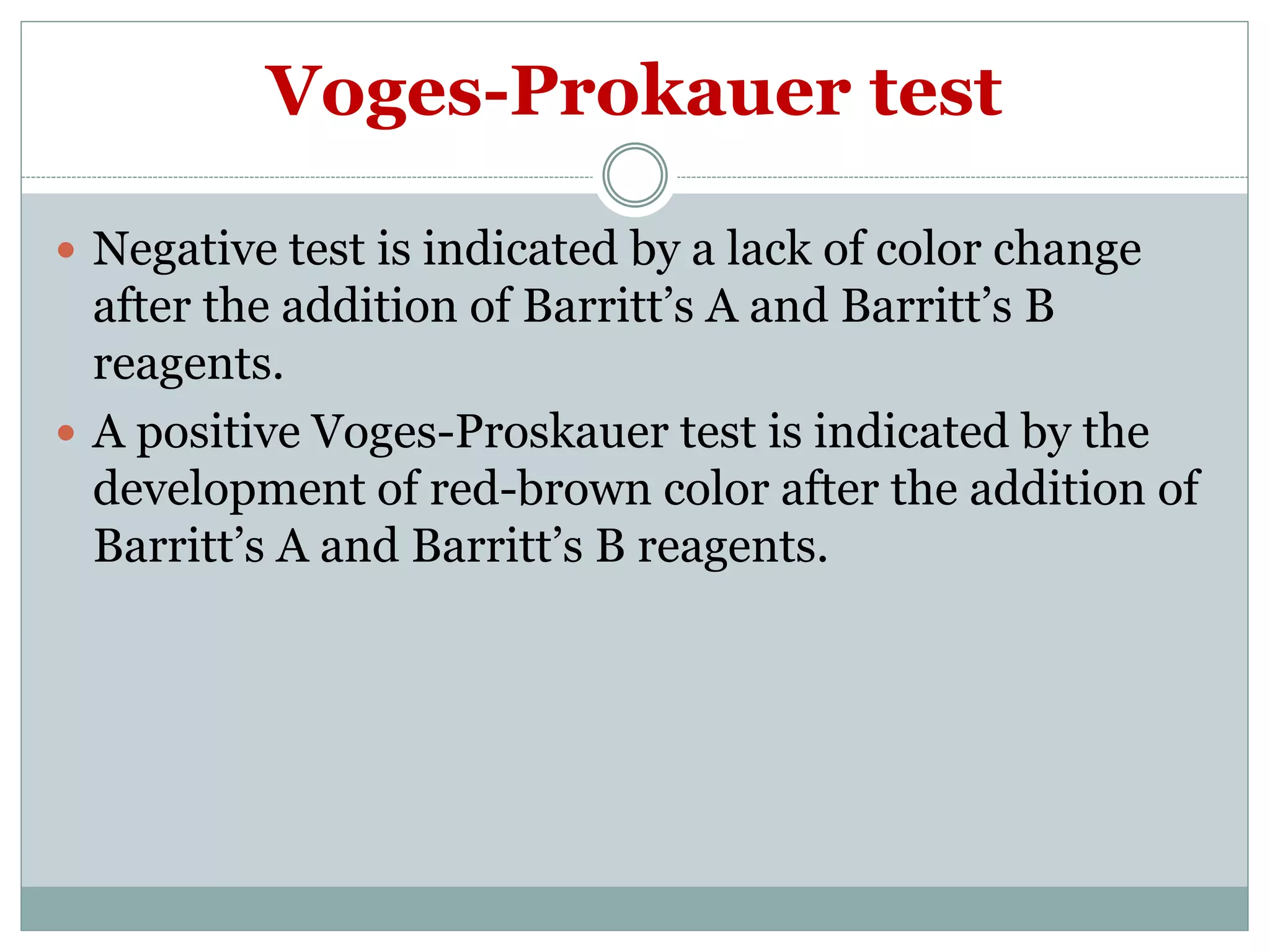 IMViC (Biochemical test) | PPTX