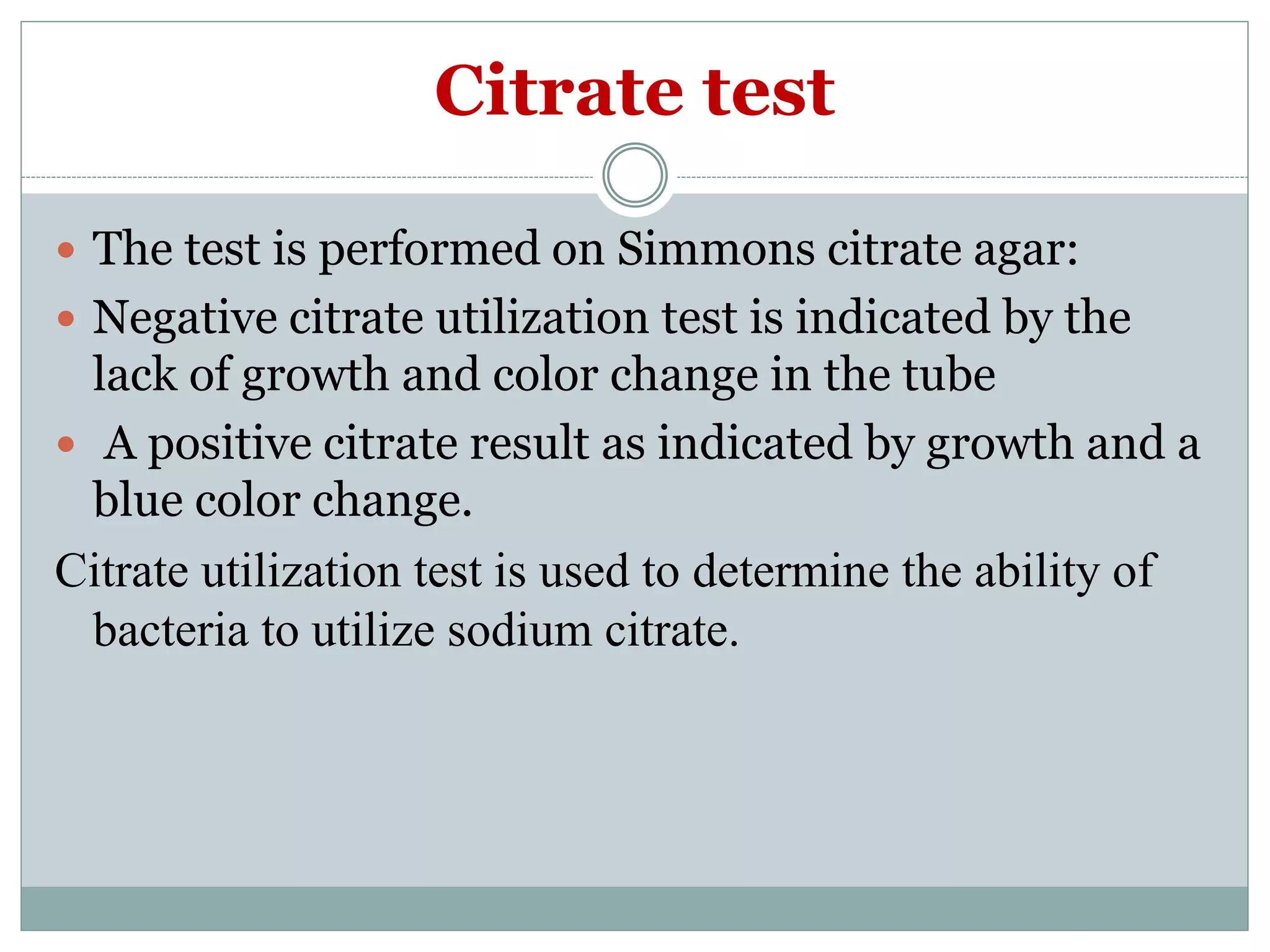 IMViC (Biochemical test) | PPTX