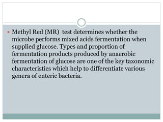 IMViC (Biochemical test) | PPTX