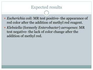 IMViC (Biochemical test) | PPTX