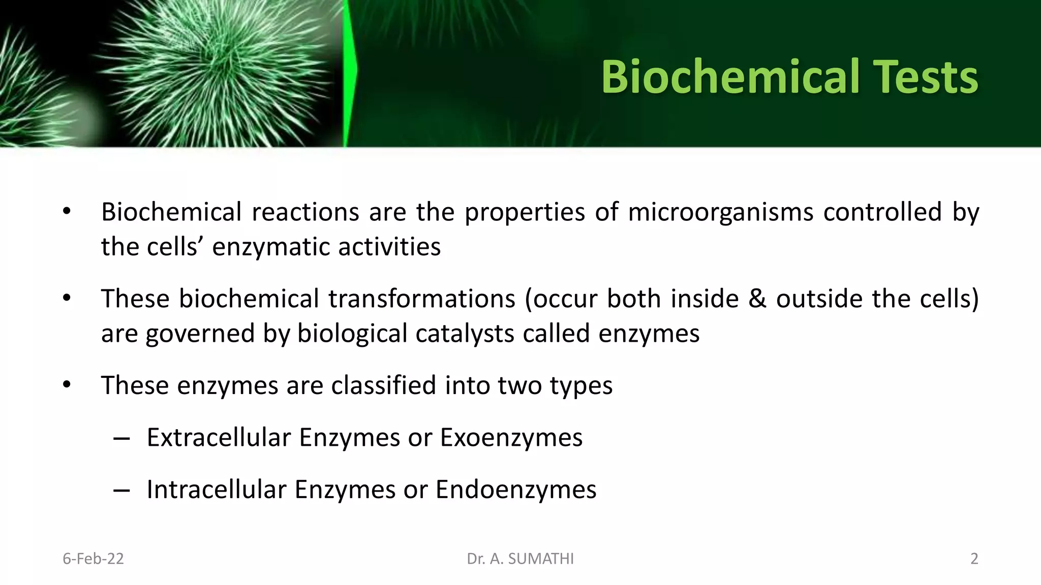 Dr. A. SUMATHI - Pharmaceutical Microbiology - IMViC Tests | PDF