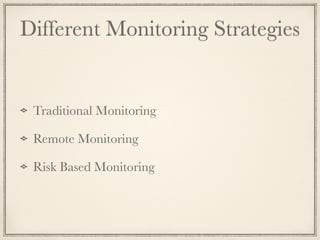 Interim Monitoring Visits | PDF