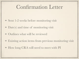 Interim Monitoring Visits | PDF