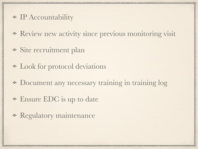 Interim Monitoring Visits | PDF